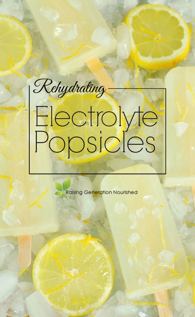 Rehydrating Eletrolyte Popsicles - Raising Generation Nourished