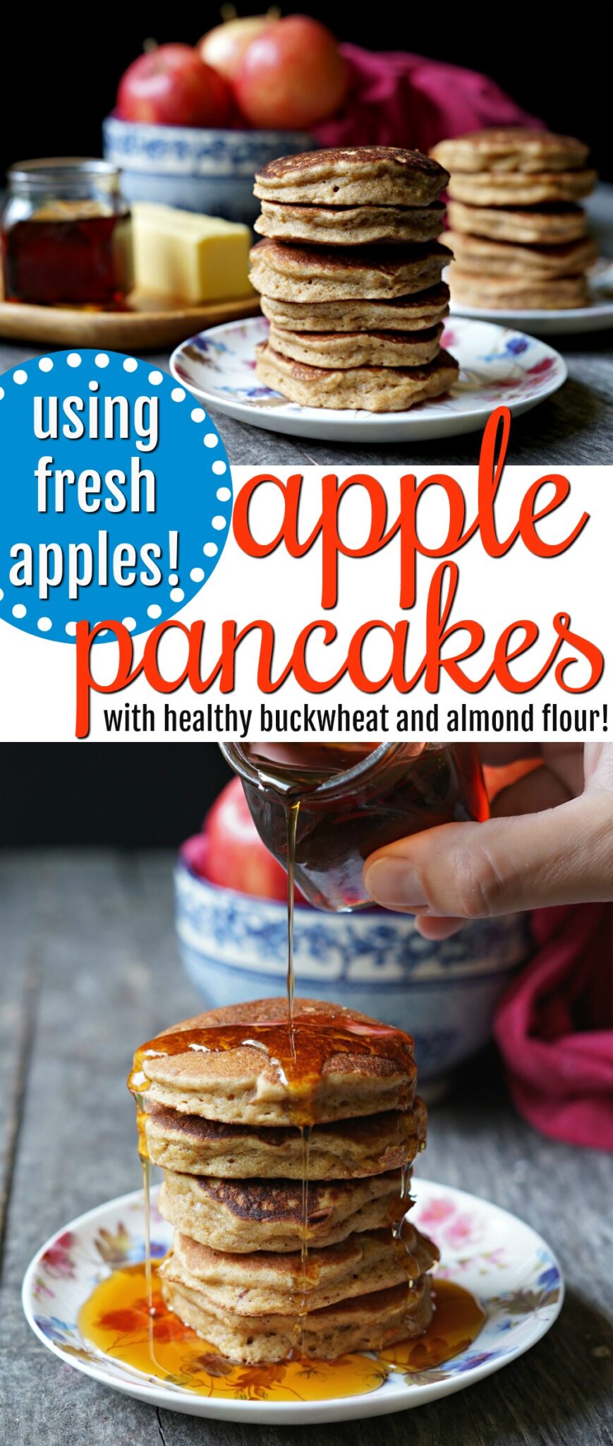Gluten Free Fresh Apple Pancakes - Raising Generation Nourished