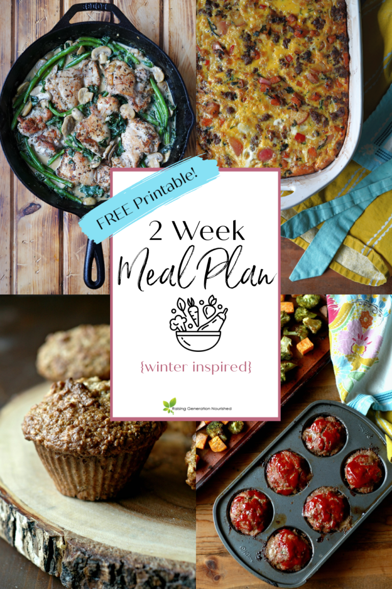 Nourishing 2 Week Meal Plan {Winter Inspired Part 1} - Raising ...