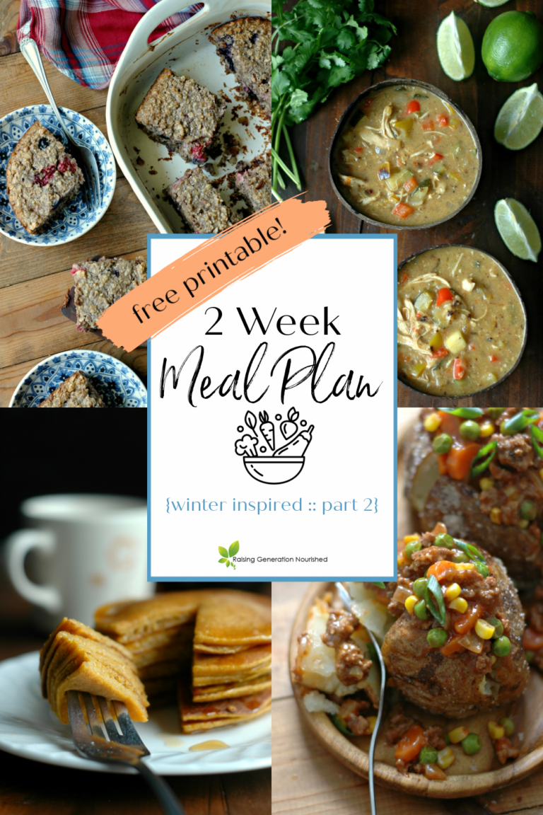 Nourishing 2 Week Meal Plan {Winter Inspired Part 2} - Raising ...