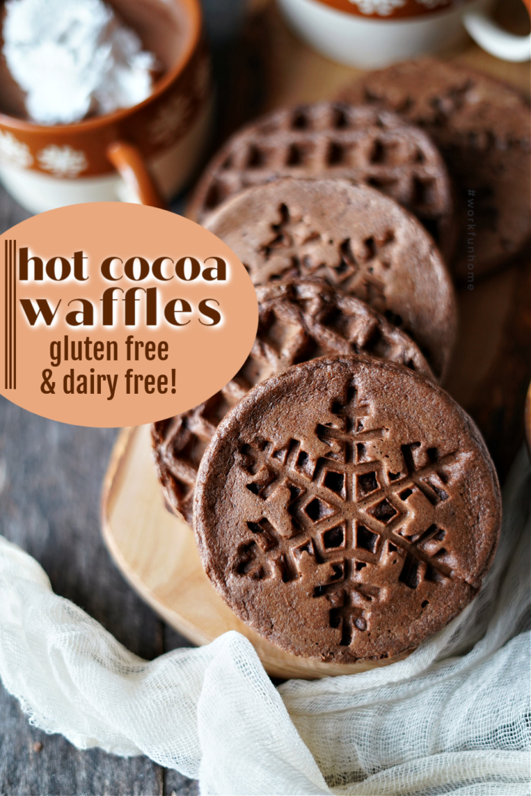 Hot Cocoa Waffles :: Gluten Free and Dairy Free! - Raising Generation ...