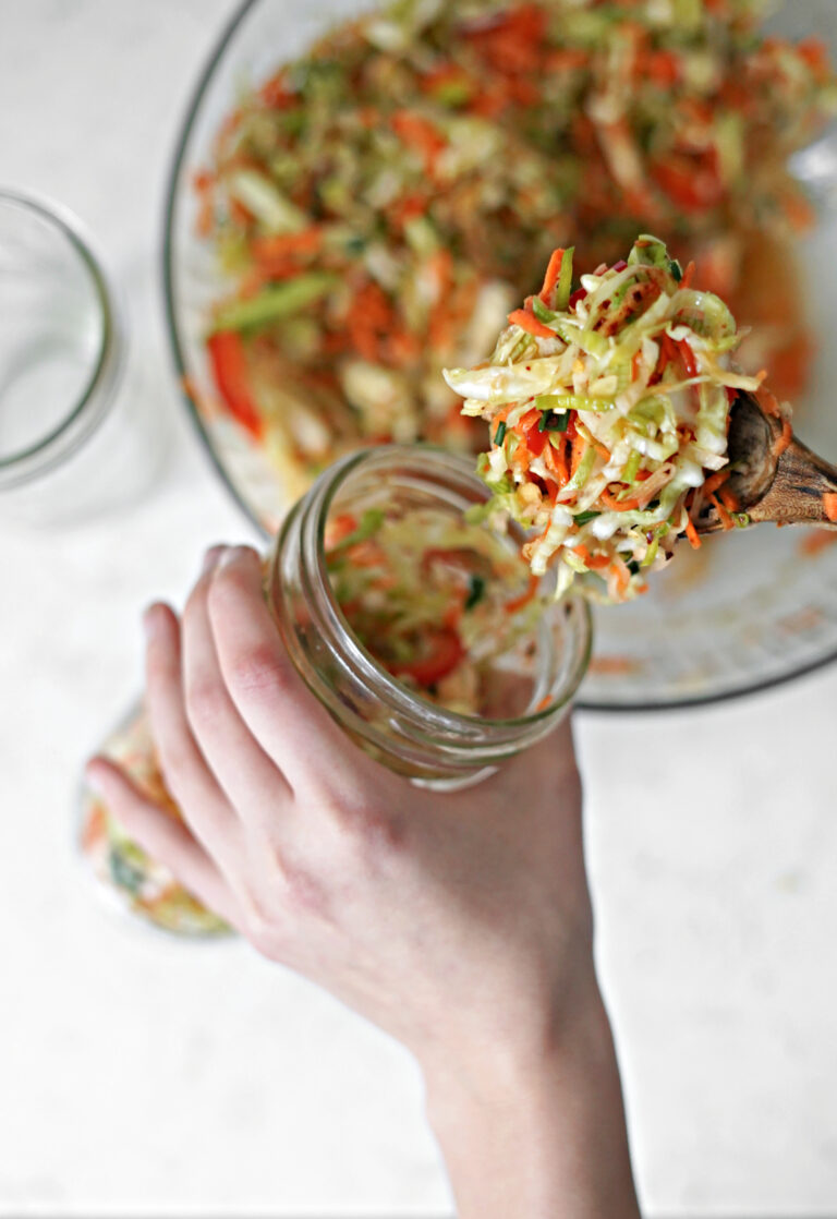 Fermented Vegetables - Kimchi Style! - Raising Generation Nourished