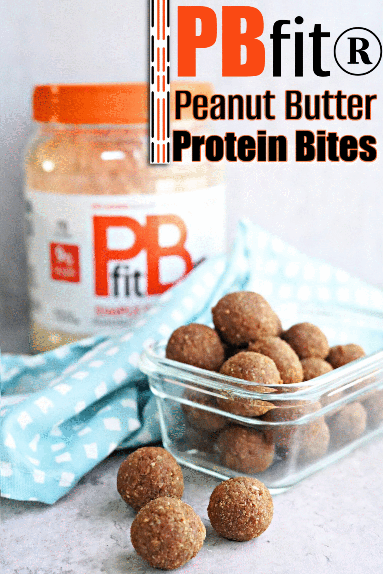 Copycat No Bake PB Fit® Peanut Butter Protein Bites - Raising ...