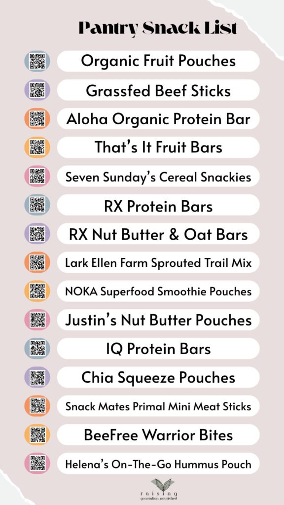 15 Packaged Snacks for Busy Kids! :: And a FREE Snack Pantry Printable ...